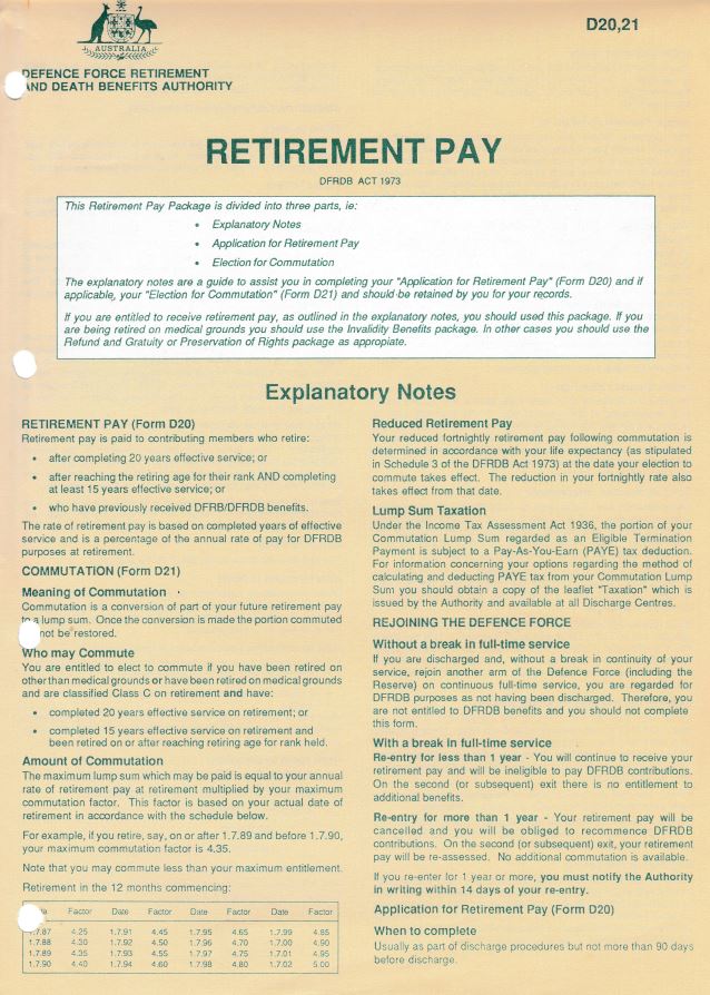 DFRDB COMMUTATION #1 | RMC Class of 1972